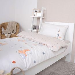 Baby Best Babybettw&auml;sche &raquo;BabyBest Moon and Stars&laquo; 2 Stk. bunt Flanell, Obermaterial: 100% Baumwolle B/L: 100cm x 135cm, 1 Stk., 1 Stk., Flanell, B/L: 40cm x 