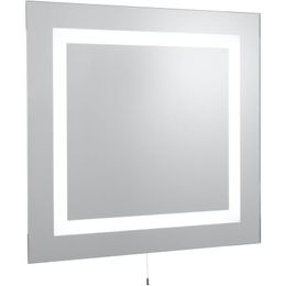 Searchlight LED Spiegelleuchte &raquo;Badezimmerleuchte Bathroom Mirror, 1-flammig&laquo; LED-Modul 1 Stk. Kaltwei&szlig; Mit Zugschalter wei&szlig; 1, H: 65cm, 1 Stk.