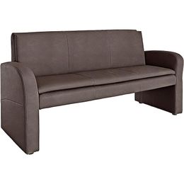 exxpo - sofa fashion Hockerbank &raquo;Cortado&laquo; hohe Bodenfreiheit, sch&ouml;ne Detailverarbeitung braun Strukturstoff (88%Polyester, 12% Nylon) mit Absatz 