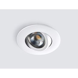 Heitronic LED Einbaustrahler &raquo;DL8002&laquo; LED-Modul 1 Stk. Warmwei&szlig; Einbaulampe, Einbauleuchte, LED-Downlight, schwenk- und dimmbar wei&szlig; 1, &Oslash; 9,5cm H: 