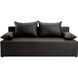 exxpo - sofa fashion Schlafsofa &raquo;exxpo Tabou, Sofabett mit tollen Optionen&laquo; Bettfunktion,Bettkasten, wahlweise mit Liftbettfunktion und Federkern grau