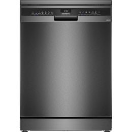 Siemens Standgeschirrsp&uuml;ler iQ300 &raquo;SN23EC03ME&laquo; 14 Ma&szlig;gedecke Automatische T&uuml;r&ouml;ffnung f&uuml;r Effizienz, flexible K&ouml;rbe & Schubladen silber W&auml;hlen und 