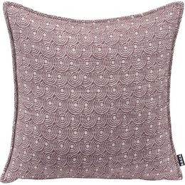 HOCK Dekokissen &raquo;Ivo&laquo; leicht gemustert lila Polyester B/L: 40cm x 40cm, 1 Stk.