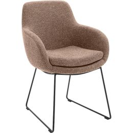 Musterring Esszimmerstuhl &raquo;Tavia&laquo; (Set) 2 Stk. braun B/H/T: 62cm x 86cm x 66cm, 2 Stk., Chenille, Kufengestell
