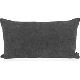 HOCK Dekokissen &raquo;Lotte&laquo; Sofakissen inkl. F&uuml;llung, 60x60cm, Boucl&eacute; einfarbig, olive, Dekokissen grau Polyester B/L: 70cm x 40cm, 1 Stk.