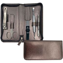 Pfeilring Pfeilring Manik&uuml;re-Etui Rei&szlig;verschlussetui in Metall-Optik grau B/H/T: 80mm x 180mm x 35mm 5 Stk.