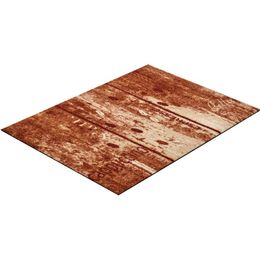 Grund Fu&szlig;matte &raquo;Cappu&laquo; rechteckig 8 mm H&ouml;he Schmutzfangmatte mit Schriftzug, waschbar, In- und Outdoor geeignet braun Kunstfaser B : 60cm 1 Stk., 8mm, L: 