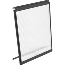 Vitavia Fenster &raquo;f&uuml;r Venus, Apollo, Calypso, Freya, Dione u.a.&laquo; Gew&auml;chshausfenster, Alu, mit Hohlkammerplatte 6 mm schwarz Aluminium Einheitsgr&ouml;&szlig;e