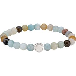 Liebeskind Berlin Damen Armband &raquo;Schmuck Geschenk Armkette Zugarmband&laquo; mit Edelsteinen silber 17cm, Edelstahl Polyurethan