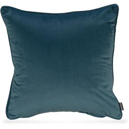 HOCK Dekokissen &raquo;Nobile Samt&laquo; Kissenh&uuml;lle mit F&uuml;llung, 1 St&uuml;ck blau Polyester B/L: 50cm x 50cm, 1 Stk.