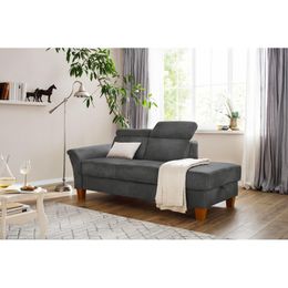 OTTO home Recamiere &raquo;Conville&laquo; incl. Kopfteilverstellung, Federkern, wahlweise mit Bettkasten grau 100% Polyester B/H/T: 194cm x 84cm x 93cm, Luxus-