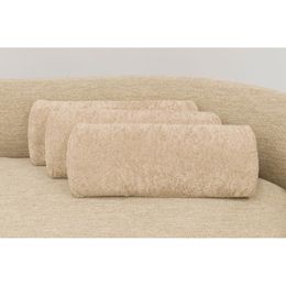 OTTO home Dekokissen &raquo;Ballerup&laquo; Dekokissen mit F&uuml;llung, Nierenkissen 3er Set 59x23cm beige Polyester B/L: 59cm, 3 Stk.