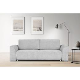 Inosign 3-Sitzer &raquo;BEATRICE, B: 250 cm - wahlweise mit Bettfunktion&laquo; u. Bettkasten, incl. 2 Zierkissen beige 100% Polyester B/H/T: 250cm x 92cm x 107cm