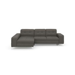 Sit & More sit&more Ecksofa &raquo;Baviene L-Form&laquo; inklusive Sitztiefenverstellung & Federkern, optional Schlaffunktion braun B/H/T: 286cm x 92cm x 176cm, Luxus-