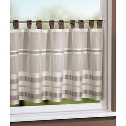 HOMING Panneaux &raquo;Vicky&laquo; Schlaufen 1 Stk. tlg. Fertigschal braun Polyester 50cm, Schlaufen, 140cm