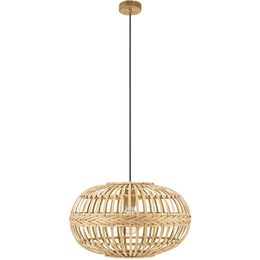 Eglo Pendelleuchte &raquo;AMSFIELD&laquo; E27 H&auml;ngelampe Esstisch, Esszimmerlampe, H&auml;ngeleuchte, Lampe, E27, &Oslash; 38 cm braun 1, &Oslash; 38cm