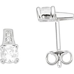Firetti Damen Paar Ohrstecker &raquo;Schmuck Geschenk Gold 333 Ohrschmuck Ohrringe Fantasie&laquo; mit Zirkonia (synth.) wei&szlig; Wei&szlig;gold 333