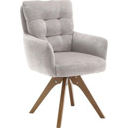 Home Affaire Esszimmerstuhl &raquo;Sant Tropez&laquo; (Set) 2 Stk. grau B/H/T: 60cm x 92cm x 67cm, 2 Stk., uni, 2er Set
