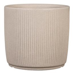 Scheurich Pflanzk&uuml;bel &raquo;40/259 Linetto&laquo; dickwandiger Topf aus hochwertigem Kunststoff, &Oslash;xH: 38,6x35,3 cm beige Kunststoff &Oslash; 38,6cm