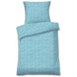 Dyckhoff Bettw&auml;sche &raquo;Tessa&laquo; 2 Stk. aus Weichfrottier gr&uuml;n Frottee, Obermaterial: 75% Baumwolle, 25% Polyester B/L: 135cm x 200cm, 1 Stk., 1 Stk., Frottee, B/L: