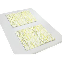Adam Platzset &raquo;Wave&laquo; aus Bio-Baumwolle,Made in Germany bunt Obermaterial: 73% Leinen, 27% Baumwolle B/L: 40cm x 30cm, 2 Stk., Bio-Baumwolle Leinen, 