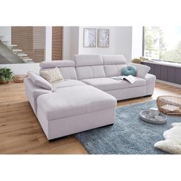 exxpo - sofa fashion Ecksofa &raquo;Salerno, inkl. Arm-& Kopfteilverstellung, bequem, Breite 280cm, L-Form&laquo; wahlweise mit Bettfunktion und Bettkasten, tolle