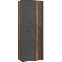 FORTE Mehrzweckschrank &raquo;NET306&laquo; Mehrzweckschrank, inklusive Einlegb&ouml;den, verschiedene Dekore grau Holzwerkstoff Old-Wood Vintage, B/H/T: 68,7cm x 