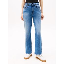Tommy Jeans Damen Straight-Jeans &raquo;LAYLA HR SLIM STR&laquo; in Kn&ouml;chell&auml;nge blau 25, L&auml;nge 30