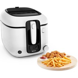 Tefal Fritteuse &raquo;Super Uno&laquo; 1800 W Fassungsverm&ouml;gen 2,2 l Kapazit&auml;t 2,2 l &Ouml;l / 1,5 kg Frittiergut, sp&uuml;lmaschinengeeignet schwarz-wei&szlig; Einheitsgr&ouml;&szlig;e 