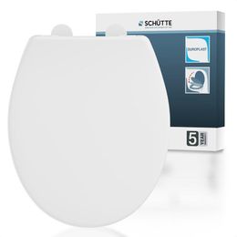 Sch&uuml;tte WC-Sitz &raquo;WHITE&laquo; Duroplast, WC-Sitz, Absenkautomatik, belastbar bis 250 kg Duroplast Einheitsgr&ouml;&szlig;e