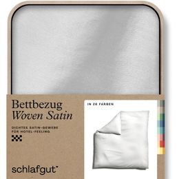 Schlafgut Bettbezug &raquo;Woven Satin&laquo; besonders dicht gewebt, Mix & Match: passender Kissenbezug erh&auml;ltlich wei&szlig; Mako-Satin, Obermaterial: 100% Baumwolle B/L: 200cm