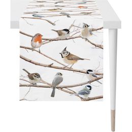 Apelt Tischl&auml;ufer &raquo;1414 Winterwelt, Weihnachtsdeko, Weihnachten&laquo; Digitaldruck bunt Baumwolle B/L: 46cm x 135cm, 1 Stk., rechteckig