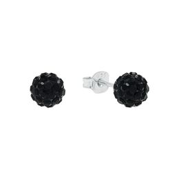 Amor Damen Paar Ohrstecker mit Kristallglas 6mm, Silber 925 (Sterlingsilber)
