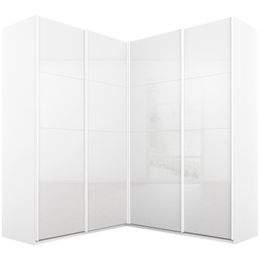 Rauch Schwebet&uuml;renschrank &raquo;Schrank Garderobe Eckkleiderschrank QUADRA Front in Dekor/Hochglanz&laquo; in den H&ouml;hen 210/229 cm, inkl. Soft-Close-Funktion, 