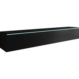 Home Affaire Lowboard &raquo;LOWBOARD VERA, wahlweise mit oder ohne Beleuchtung&laquo; Modernes griffloses TV-Board, 180 cm TV-Schrank, stehend und h&auml;ngend 