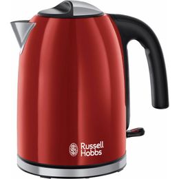Russell Hobbs Wasserkocher &raquo;20412-70 WK Colours Plus+ Flame Red&laquo; 1,7 l 2400 W rot Einheitsgr&ouml;&szlig;e Wasserkocher