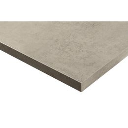 Express K&uuml;chen Arbeitsplatte &raquo;Trea&laquo; in verschiedenen L&auml;ngen, 600 mm tief, 40 mm stark grau Holzwerkstoff B/T/H: 100cm x 60cm x 4cm