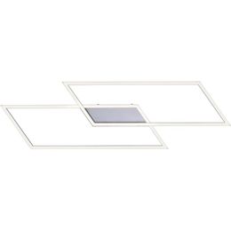Paul Neuhaus LED Deckenleuchte &raquo;Inigo&laquo; LED-Board 1 Stk. Warmwei&szlig; Stufenlos dimmbar &uuml;ber vorhandenen Wandschalter silber 2, H: 6,8cm, 1 Stk.