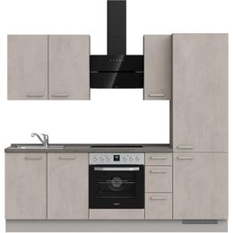 Nobilia K&uuml;chenzeile &raquo;"Riva II", NEU: individuell anpassbar mit gratis Profi-Beratung&laquo; vormontiert, Breite 240 cm, Ausrichtung w&auml;hlbar, wahlw. mit E-