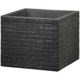 Scheurich Blumentopf &raquo;40/246 MURETTO&laquo; schwarz B/H/T: 37,5cm x 33cm x 37,5cm