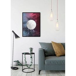 Komar Bild &raquo;Solum Luna&laquo; Abstrakt 1 Stk. tlg. Wandbild zur Dekoration - ohne Rahmen bunt Holz, Papier B/H/T: 50cm x 70cm, Abstrakt, 1 Stk.