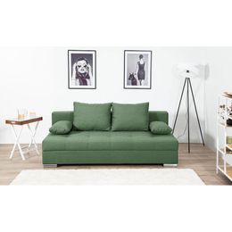 Collection AB Schlafsofa &raquo;Tania, B: 194 cm, Liegel. 140x194 cm&laquo; komfortabler Sitzkomfort: Federkern-Polsterung, inklusive R&uuml;ckenkissen 100%Polyester B