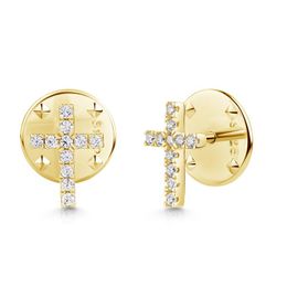 Firetti Damen Anstecknadel &raquo;Schmuck Geschenk Silber 925 Brosche Kreuz&laquo; () Einheitsgr&ouml;&szlig;e