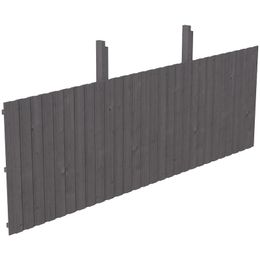 Skan Holz Carport-R&uuml;ckwand aus Deckeschalung 20x120mm grau Holzwerkstoff B/H/T: 550cm x 180cm