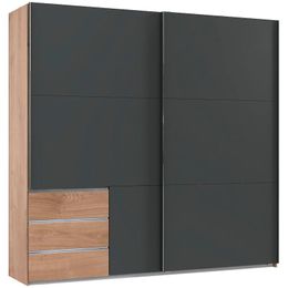 wimex Schwebet&uuml;renschrank &raquo;Level by fresh to go&laquo; grau B/H/T: 250cm x 236cm x 65cm, Schubladen: 3 Stk. T&uuml;ren: 2 Stk.