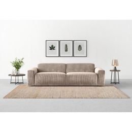 Trendmanufaktur Big-Sofa &raquo;Braga, mit hochwertigem Kaltschaum, Megasofa, in Cord erh&auml;ltlich&laquo; modernes Big-Sofa, Couch mit hohem Sitzkomfort, 254/72/107