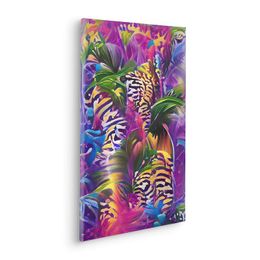 Komar Leinwandbild &raquo;Disco Fever - Gr&ouml;&szlig;e 40 x 60 cm&laquo; Natur 1 Stk. tlg. Keilrahmenbild mi Echtholzrahmen bunt Holz, Papier B/H/T: 40cm, Natur, 1 Stk.