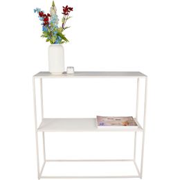 Mirrors and More Regal &raquo;ALEXIS&laquo; wei&szlig; Metall B/H/T: 80cm