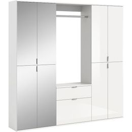 Home Affaire Garderoben-Set &raquo;TRONDHEIM, 5-teilig, Breite 183cm, individuell platzier- & erweiterbar&laquo; Set, bestehend aus: 2x Garderobenschrank breit & 