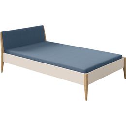 Paidi Kinderbett &raquo;STIENE in verschiedenen Gr&ouml;&szlig;en und Farben&laquo; 90/120/140x200cm - Beige, Grau, Eiche massiv, Jugendbett mit Massivholz, pflegeleicht, 
